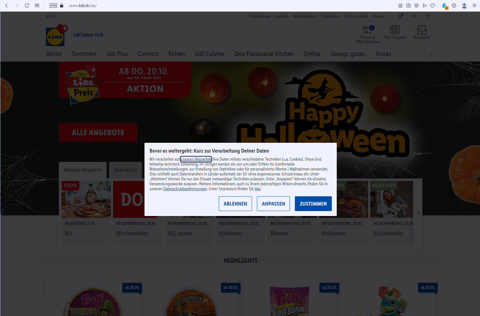 lidl.ch · Issue #115 · ghostery/broken-page-reports · GitHub