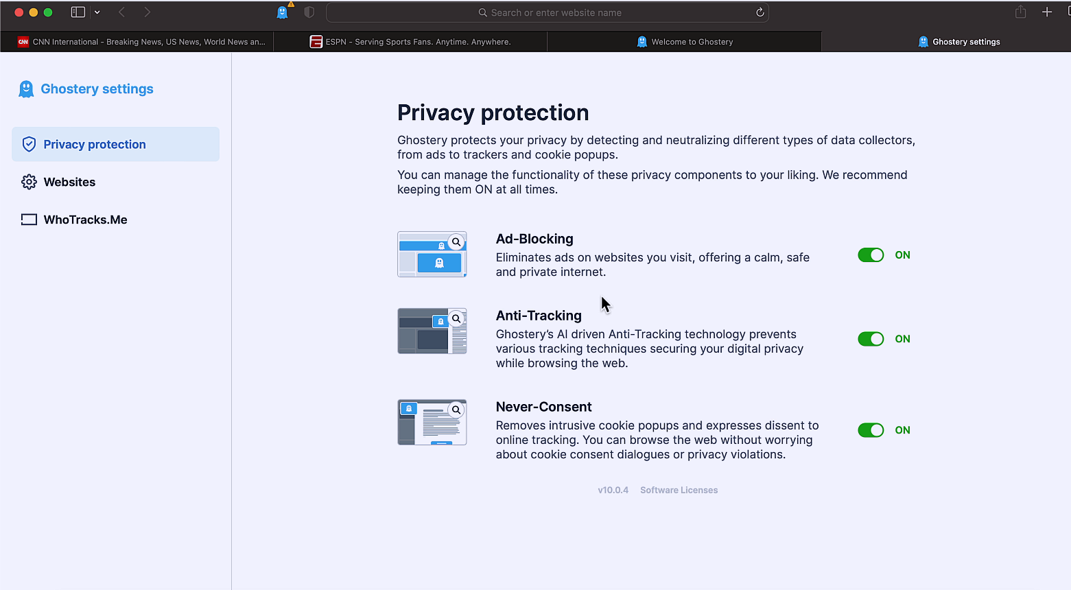 Access to Ghostery Settings without finishing the Onboarding · Issue #1080 · ghostery/ghostery ...