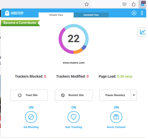 Trackers are not correctly counted · Issue #1384 · ghostery/ghostery-extension · GitHub