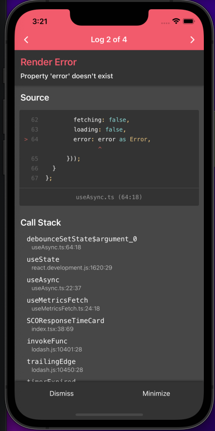 Crash on try catch saying that the error in the catch does not exist · Issue #864 · facebook ...