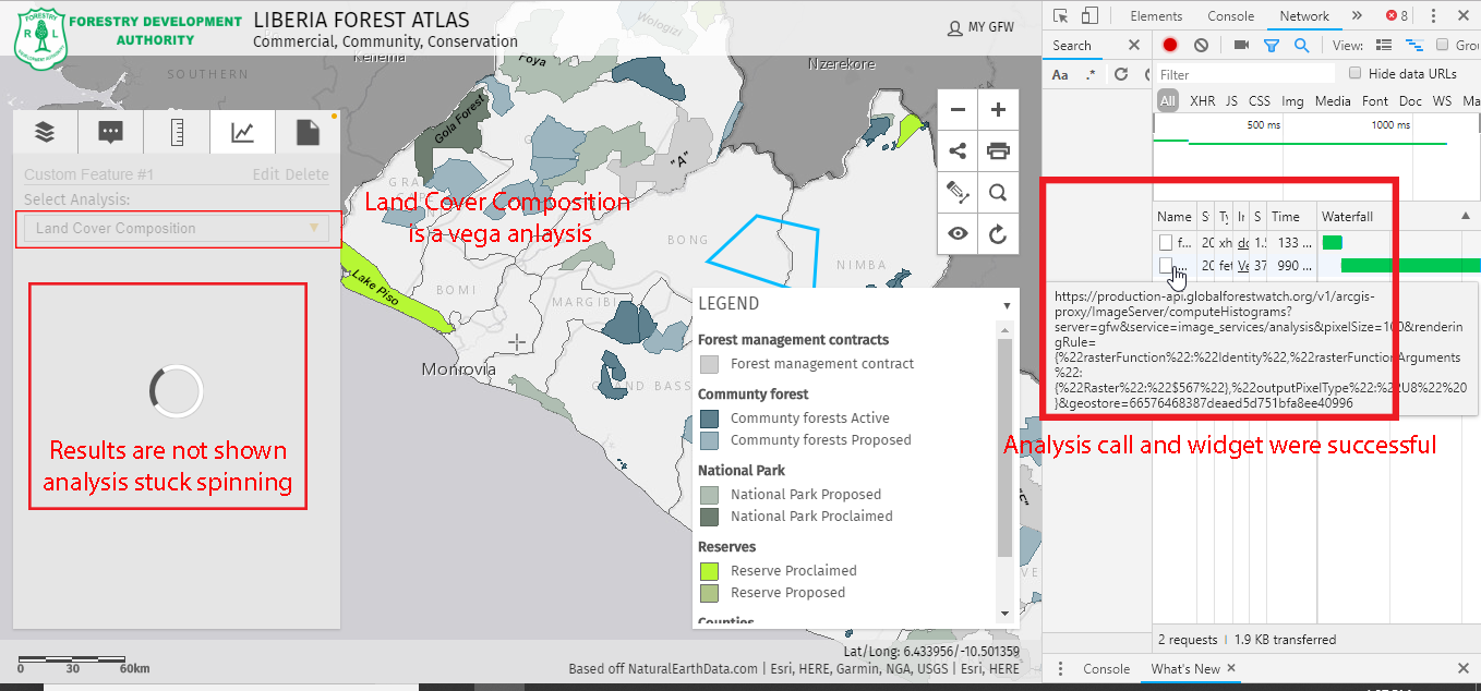 Hot Fix: Vega Analysis Not working in 1.3.1 · Issue #293 · wri/gfw-mapbuilder · GitHub