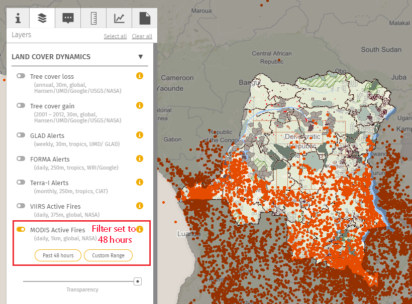 Sharing MODIS and VIIRS layers does not filter by date correctly ...