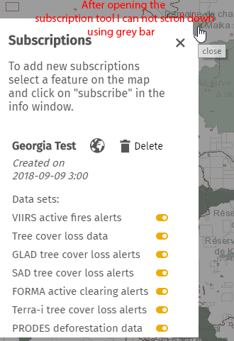 Fix styling on subscription scroll. · Issue #545 · wri/gfw-mapbuilder · GitHub