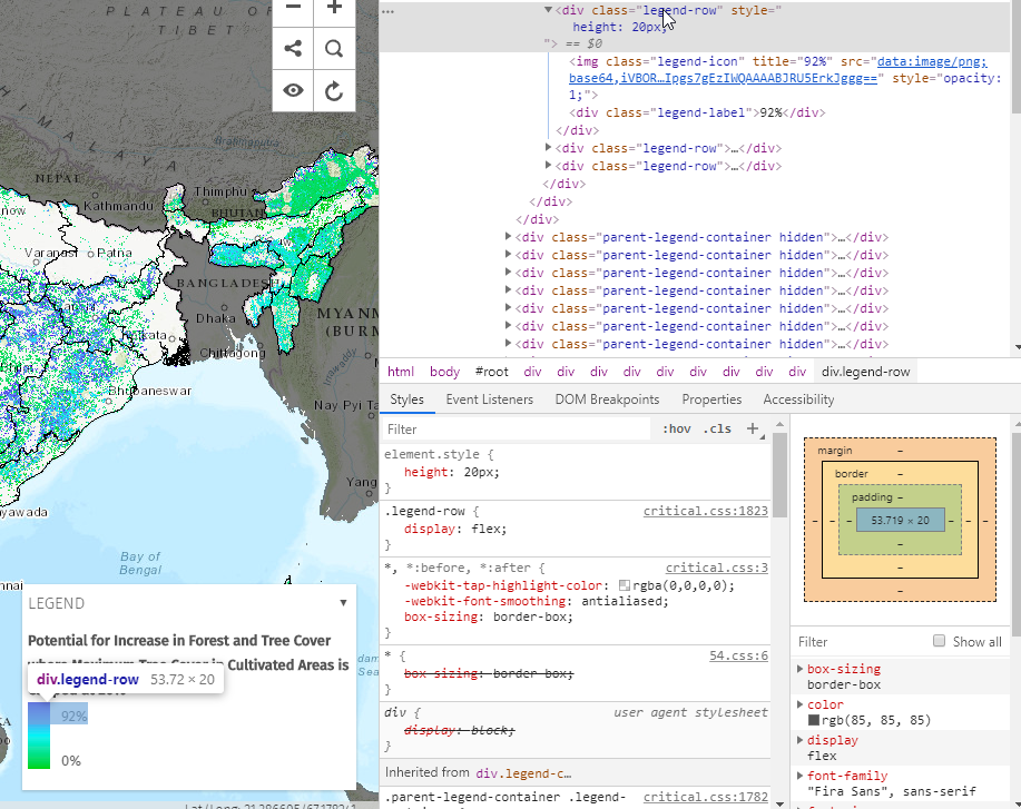 Gradient legend items from ESRI Services include a gap · Issue #273 · wri/gfw-mapbuilder · GitHub