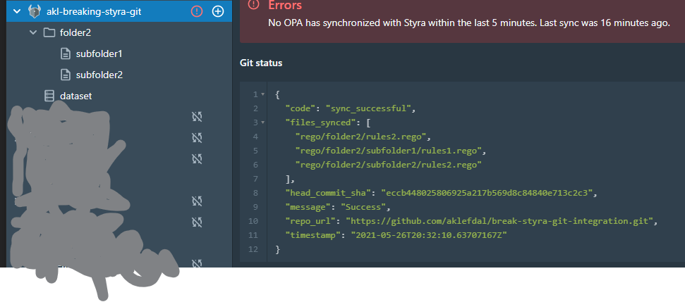 GitHub - aklefdal/break-styra-git-integration: This is a repo used to demonstrate bugs in Styra ...