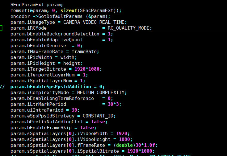 I just use uiIntraPeriod to encoding h264，but playing this video with VLC media player is ...