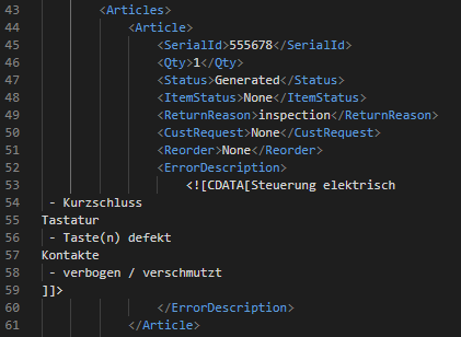 CData section breaks XML code folding · Issue #8668 · postmanlabs ...