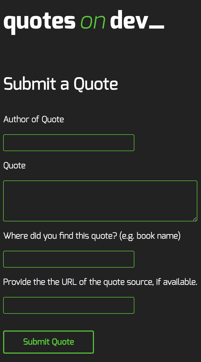 GitHub - vbertoletti/quotes-on-dev: Quotes on Dev - Custom WordPress ...