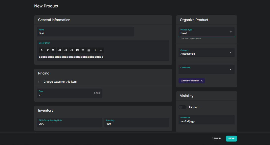 Cannot Create the Product in Dashboard 2.0 · Issue #4411 · saleor ...