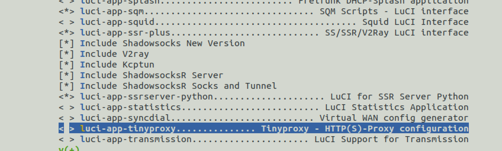 编译了后没有找到ssr选项 · Issue #1650 · coolsnowwolf/lede · GitHub