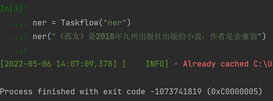 Taskflow API: word_segmentation 和 ner等 example无法运行 · Issue #2067 ...