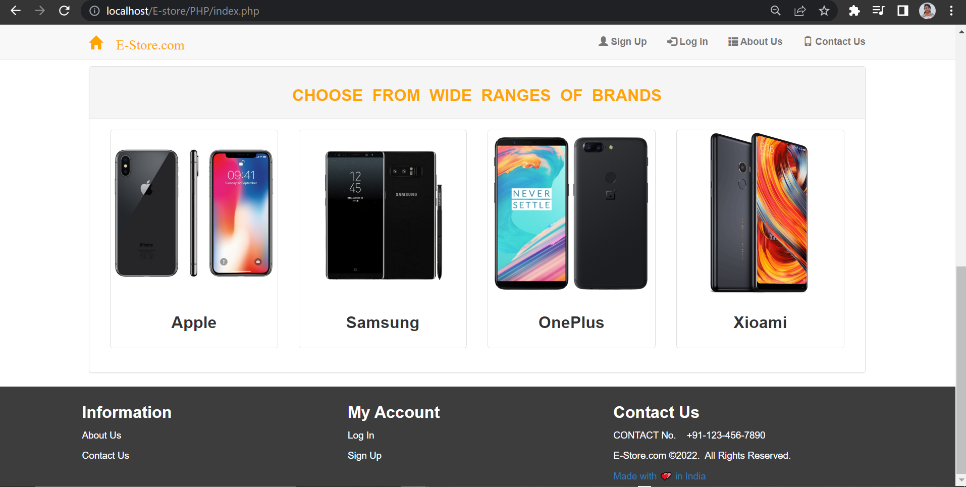 GitHub - RutujaJagtap7/E-Store: E-commerce Website built using HTML ...