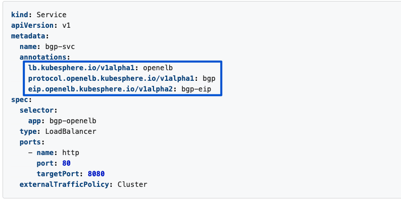 Integrate OpenELB in KubeSphere for exposing the LoadBalancer type of service · Issue #4574 ...