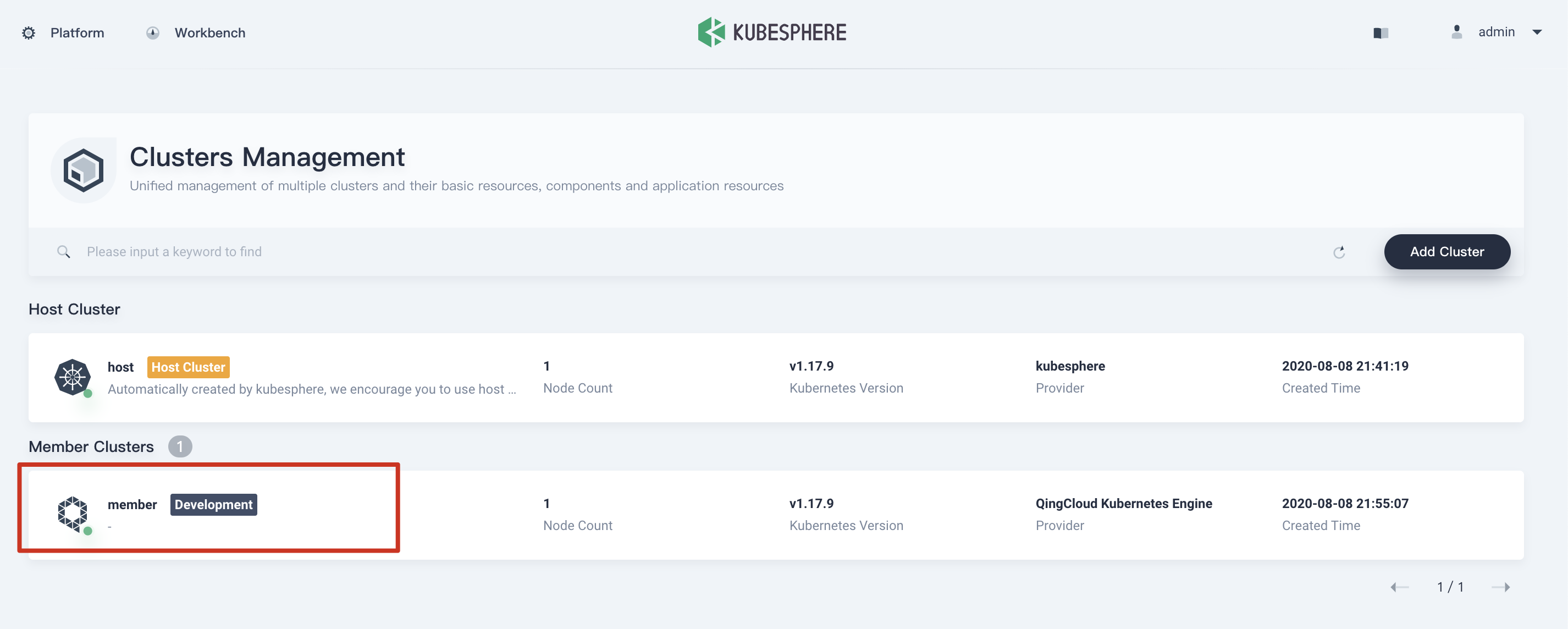 The hint is misleading and its return is not correct when import an invalid member cluster ...
