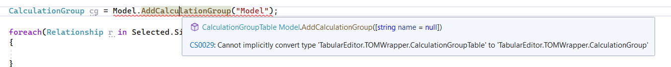Are CalculationGroup and CalculationGroupTable really the same? · TabularEditor TabularEditor3 ...