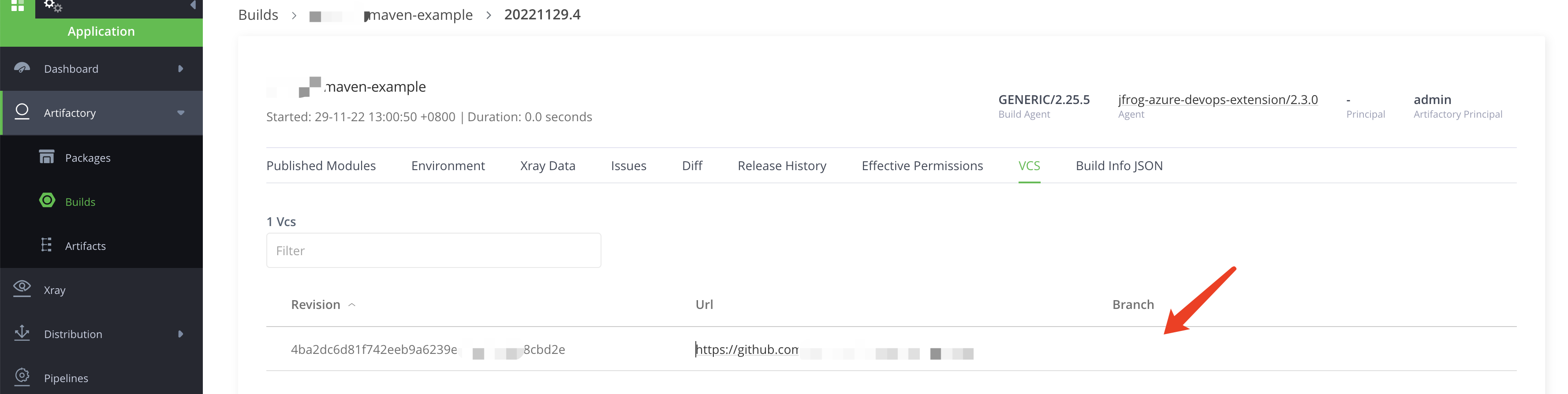 The Tab “branch” Of Vcs Is Empty · Issue 366 · Jfrogjfrog Azure 