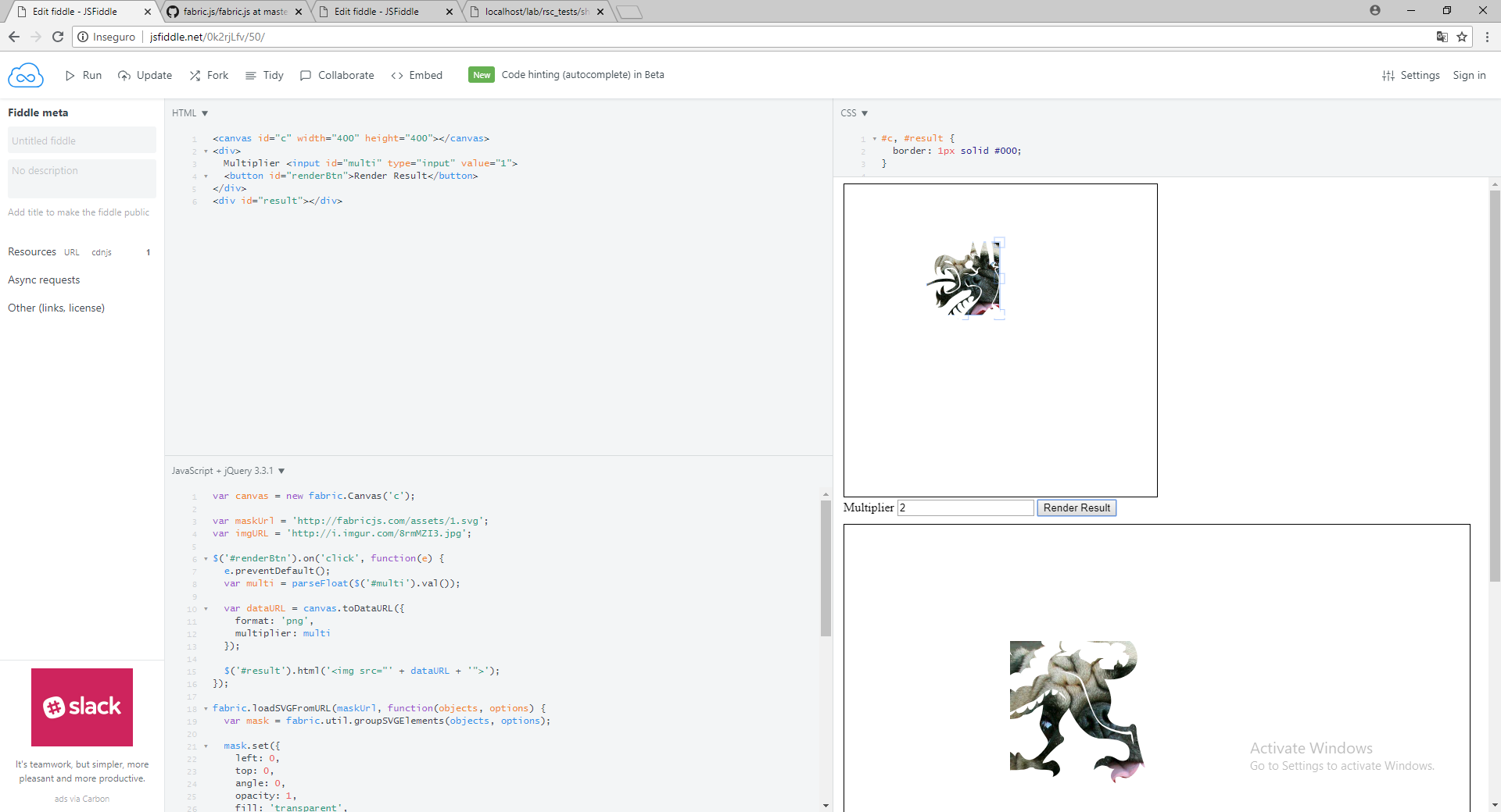 toDataURL: clipTo is ignoring the multiplier · Issue #5135 · fabricjs/fabric.js · GitHub