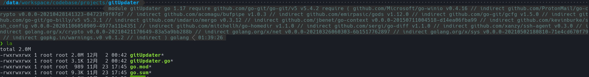 The goenv segment shows the whole content of the go.mod file · Issue #1653 · romkatv ...