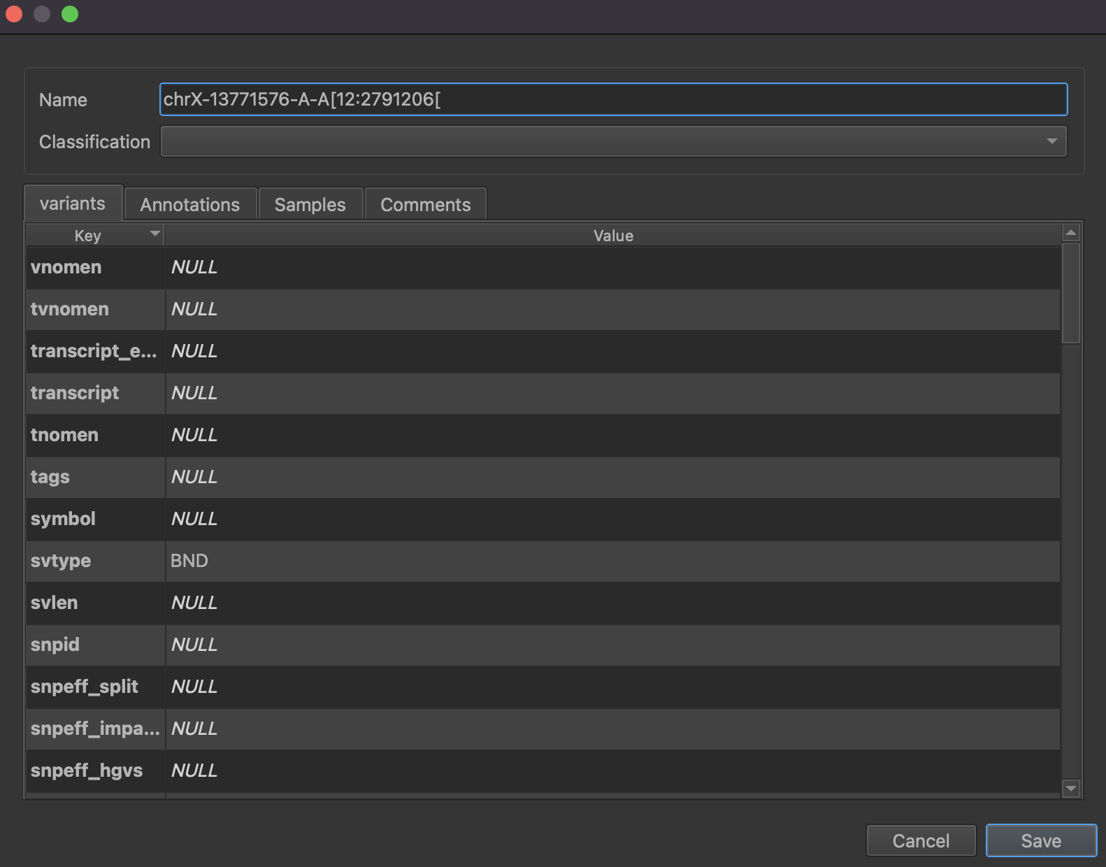 [Edit...] Edit window for variant, sample, sample_has_variant · Issue #328 · labsquare ...