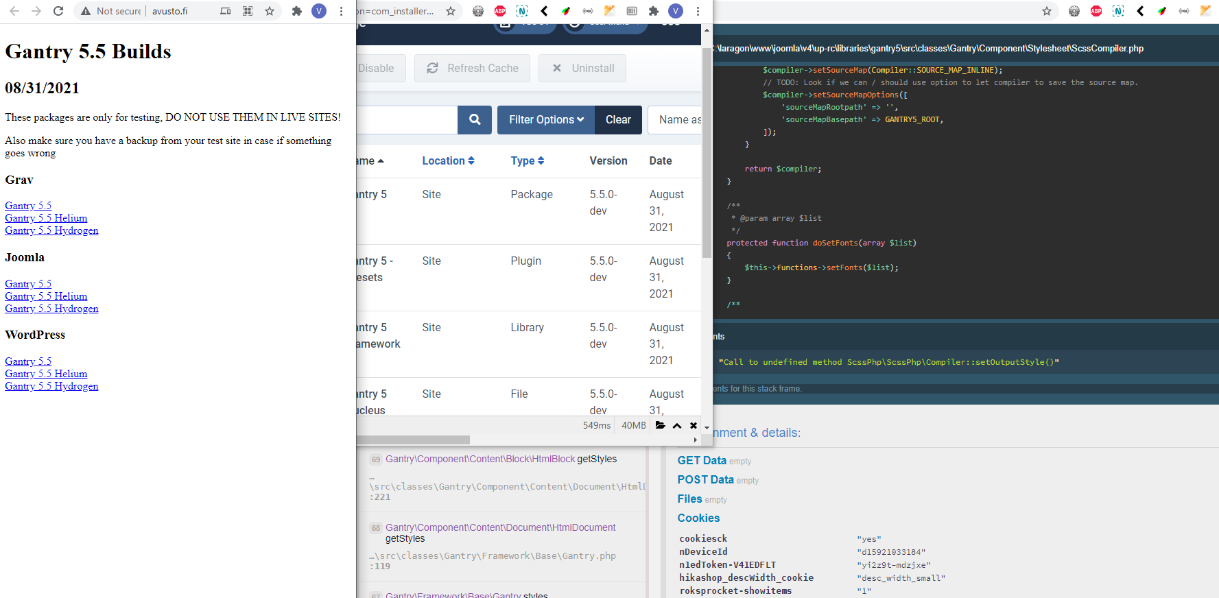 Gantry 5.5 - Joomla 4 - Call to undefined method setOutputStyle() ScssPhp\Compiler · Issue #2857 ...