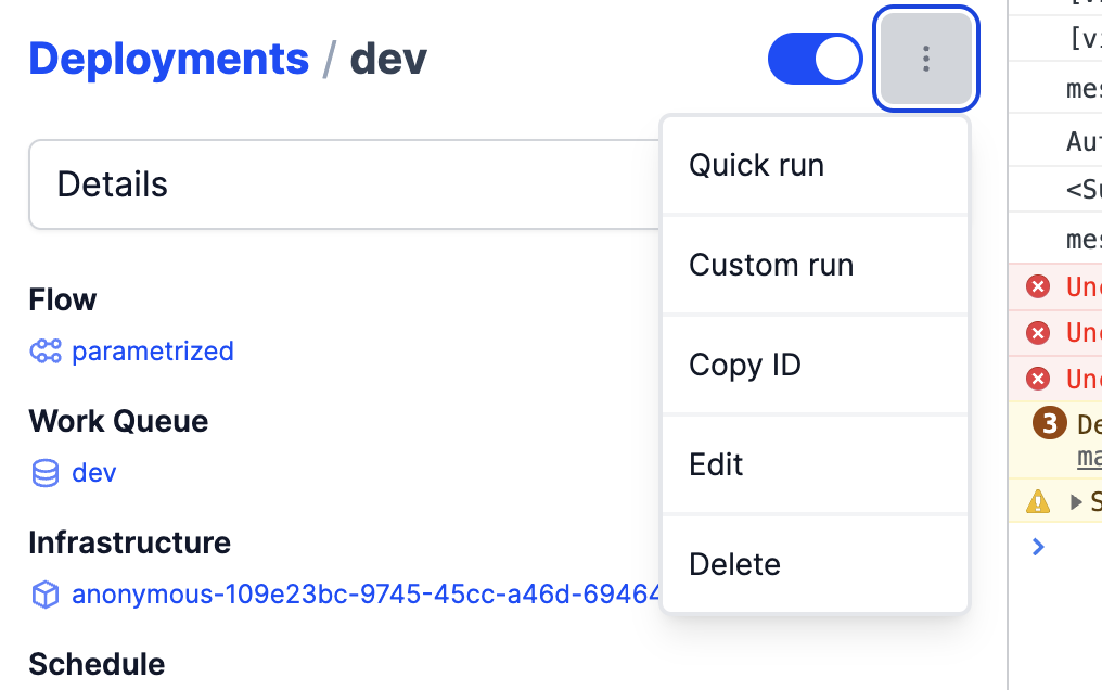 Enhancement: Add a quick run button and custom run buttons to the ...