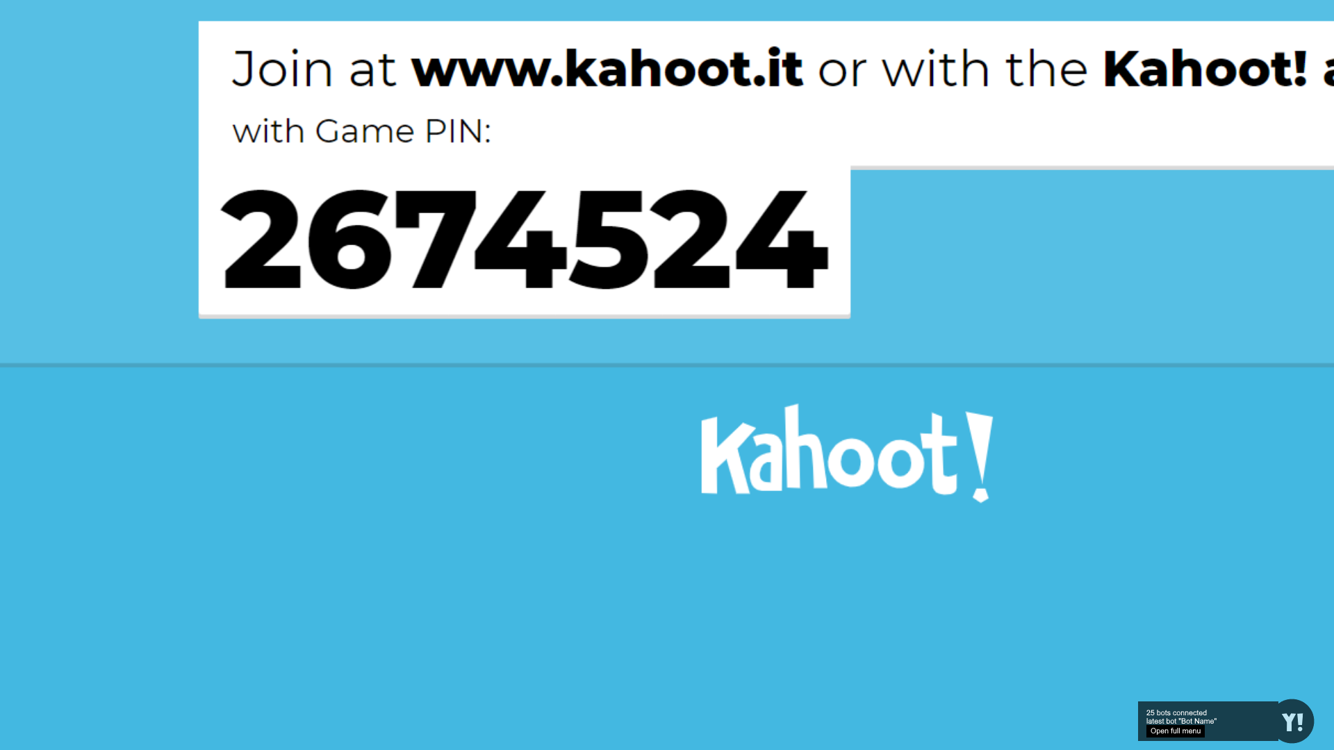 small mini menu · Issue #18 · jeffalo/kahoot-gui · GitHub
