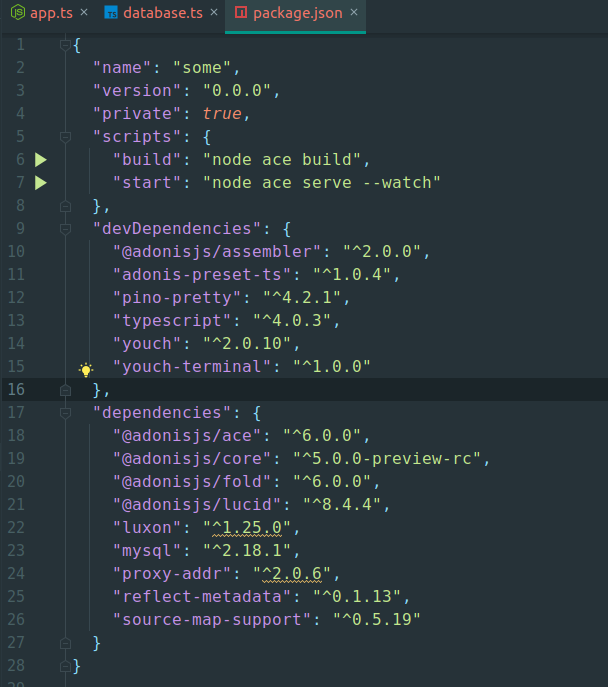 After install mysql - "Cannot find module 'proxy-addr' or int corresponding type declarations ...