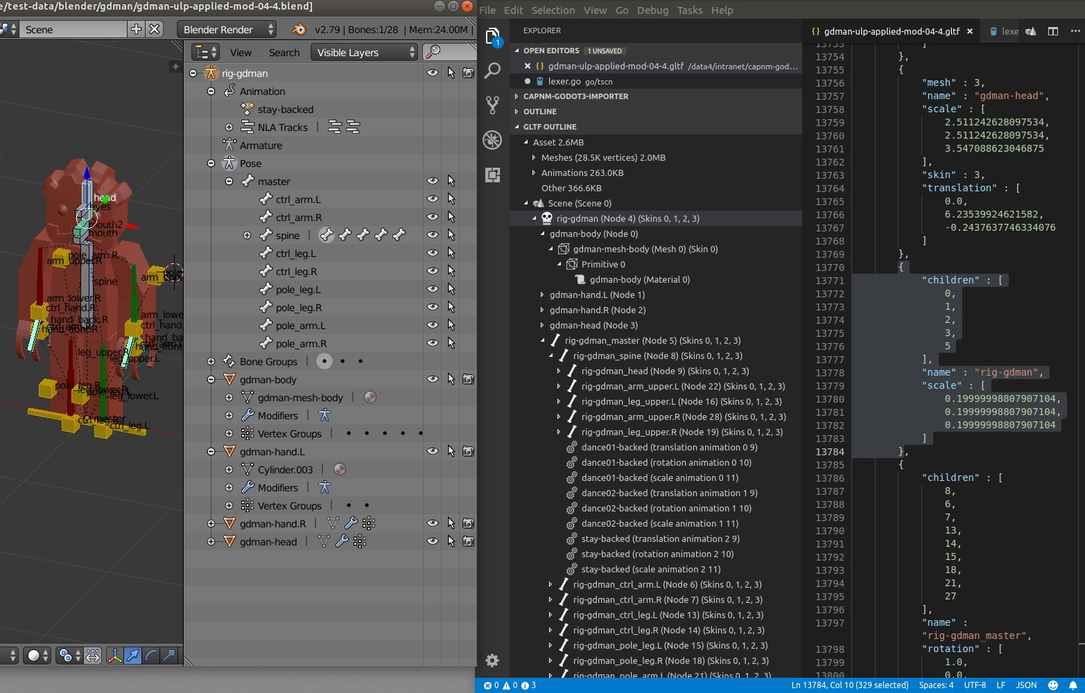 glTF: Nodes are parented incorrectly, skeleton is duplicated · Issue #21092 · godotengine/godot ...