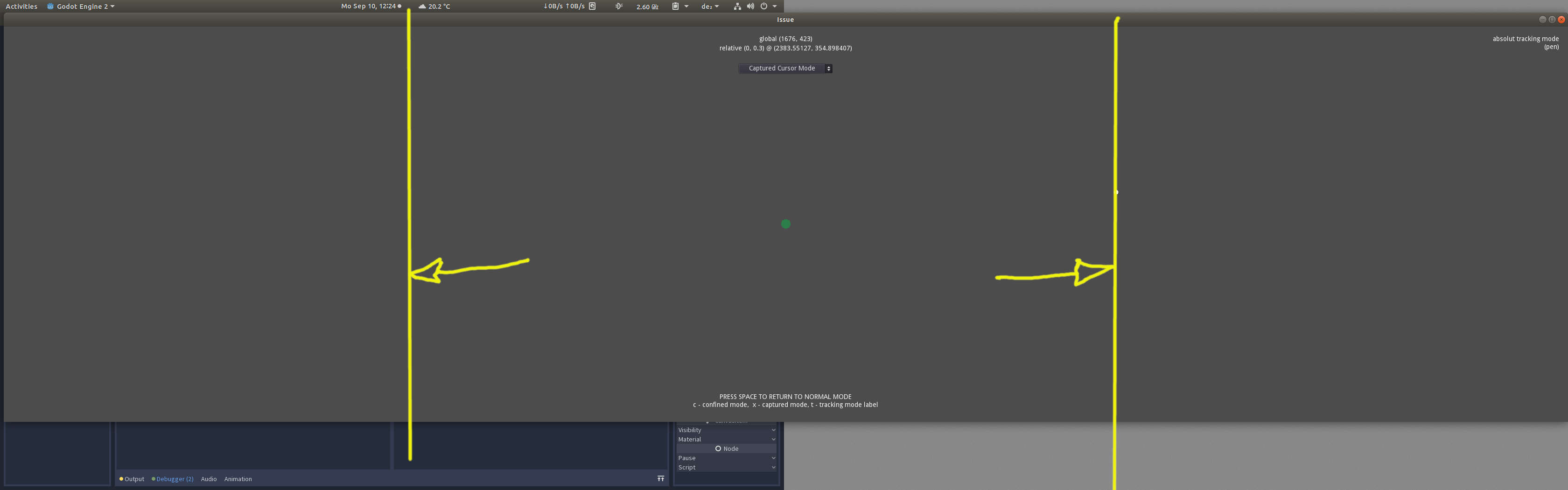 X11: Cursor in captured mode is broken for devices working in absolute mode · Issue #21751 ...