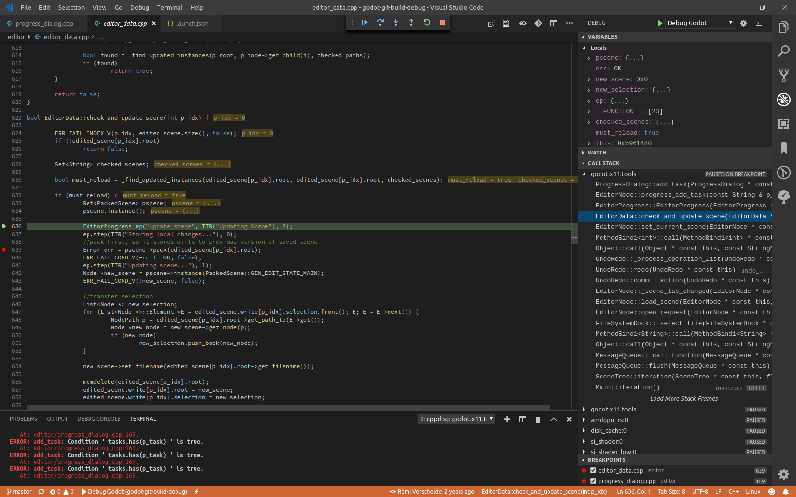 Crash in ProgressDialog::add_task · Issue #24967 · godotengine/godot ...