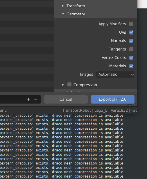 Draco Debug Output Spam In Terminal · Issue 806 · Khronosgroup Gltf Blender Io · Github