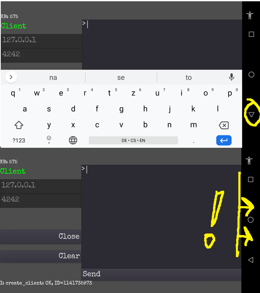 Android: LineEdit does not respond correctly to ENTER pressed on ...