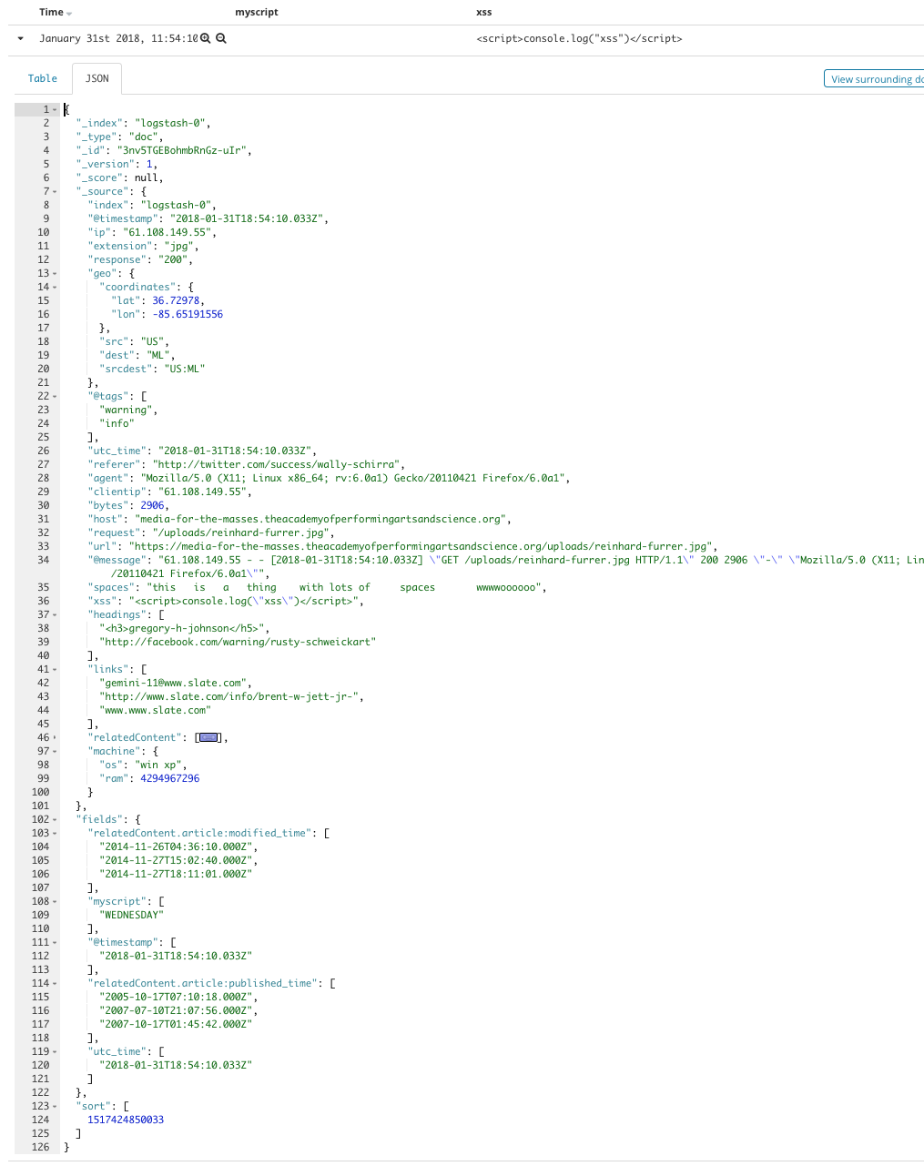 Scripted field values in Discover don't show up · Issue #16447 · elastic/kibana · GitHub