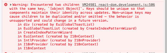 React/EUI warning when creating index pattern · Issue #33156 · elastic/kibana · GitHub