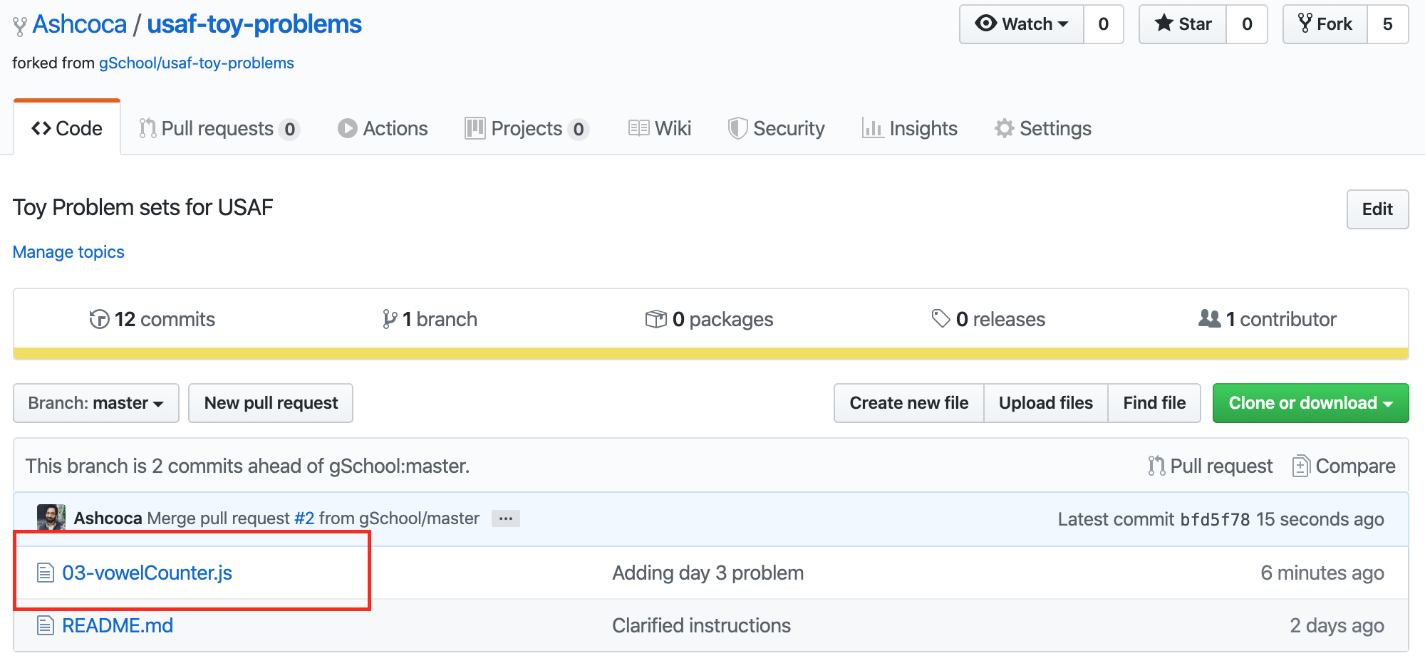 GitHub - DJCoraxe/usaf-toy-problems: Toy Problem sets for USAF