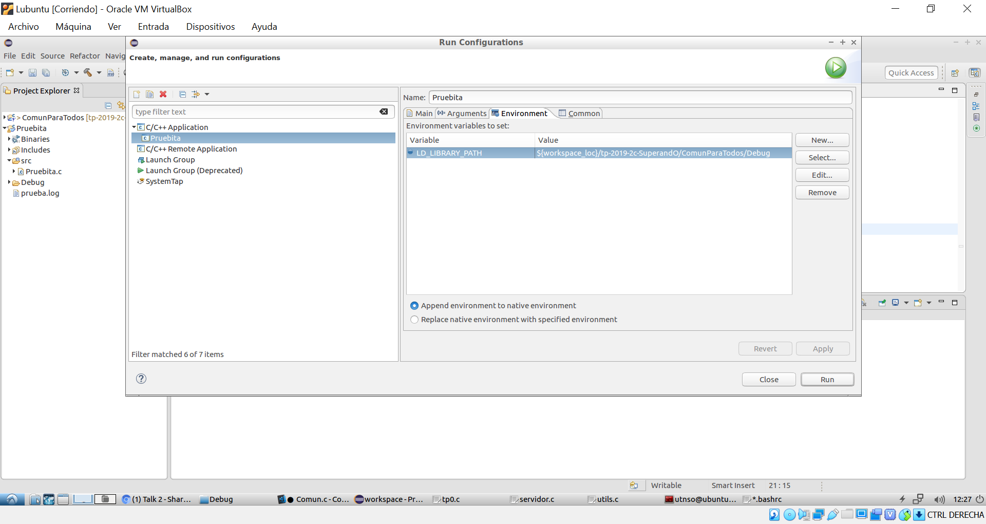 Reconocimiento de variable LD_LIBRARY_PATH · Issue #1483 · sisoputnfrba/foro · GitHub