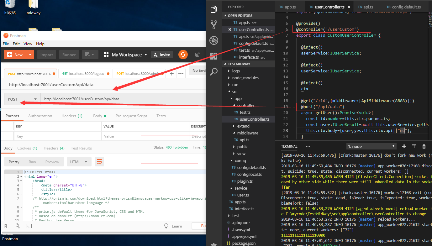 挂载多路由后，post方式访问为何响应403 · Issue #175 · midwayjs/midway · GitHub