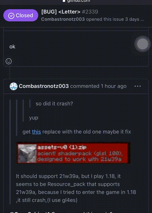 [BUG] · Issue #2339 · PojavLauncherTeam/PojavLauncher · GitHub