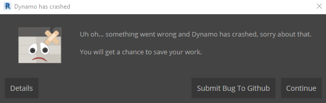 SpringsUI.Refresh Node crashes Dynamo every time · Issue #8943 · DynamoDS/Dynamo · GitHub