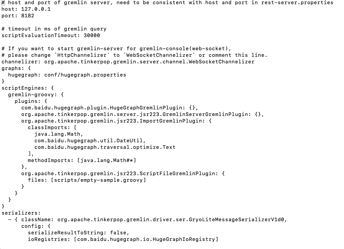 按照官方文档配置后，不能启动gremlin-console，提示空指针 · Issue #1268 · apache/incubator-hugegraph · GitHub