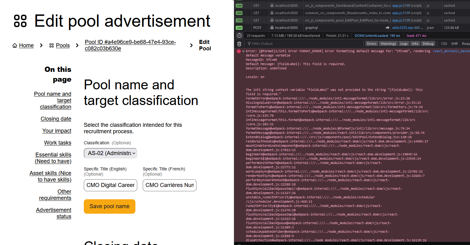 Field Required Error Message Broken · Issue #3588 · GCTC-NTGC/gc ...