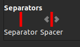 Create icons for separator and spacer instead replacing hardcoded drawing · Issue #4712 ...