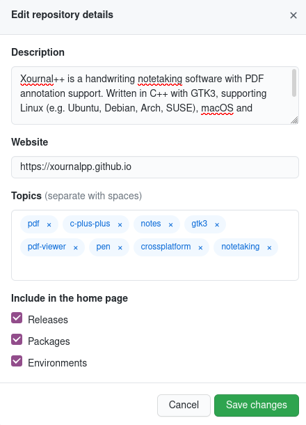 Releases Page - add Link to Main README.md · Issue #2089 · xournalpp/xournalpp · GitHub