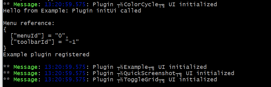Under windows there is something wrong with the terminal messages ...