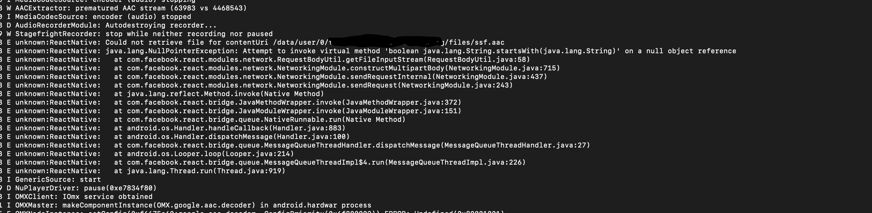 I Can T Play Recorded File On Android · Issue 253 · React Native Audio Toolkit React Native