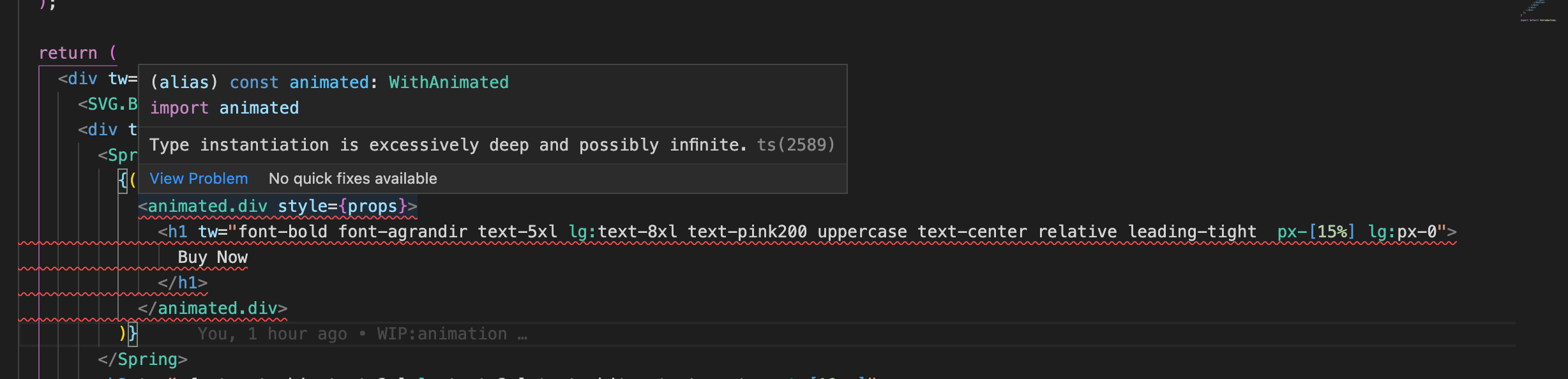 Type instantiation is excessively deep and possibly infinite.ts(2589) · Issue #635 · ben ...