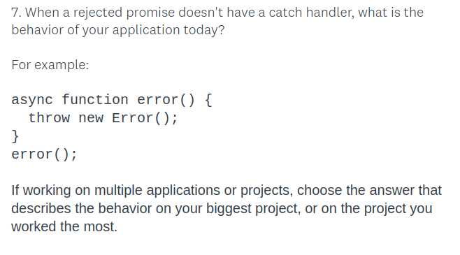 Nodejs Tsc Survey Unhandled Promises · Issue 902 · Nodejstsc · Github