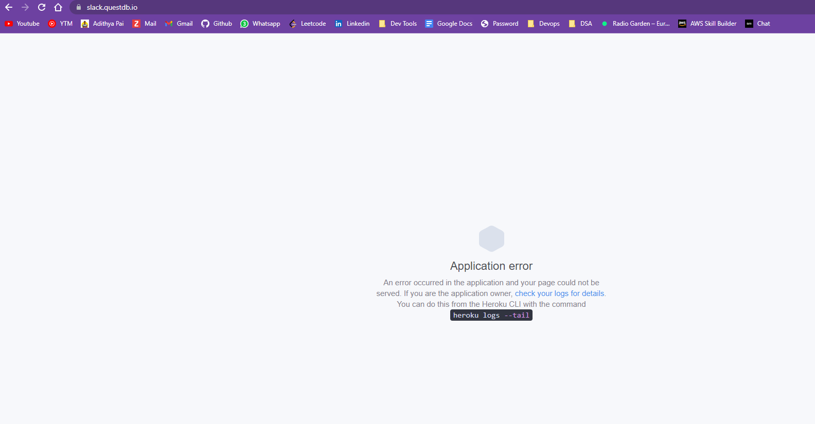 Link for slack Channel in the README.md not working · Issue #3124 · questdb/questdb · GitHub