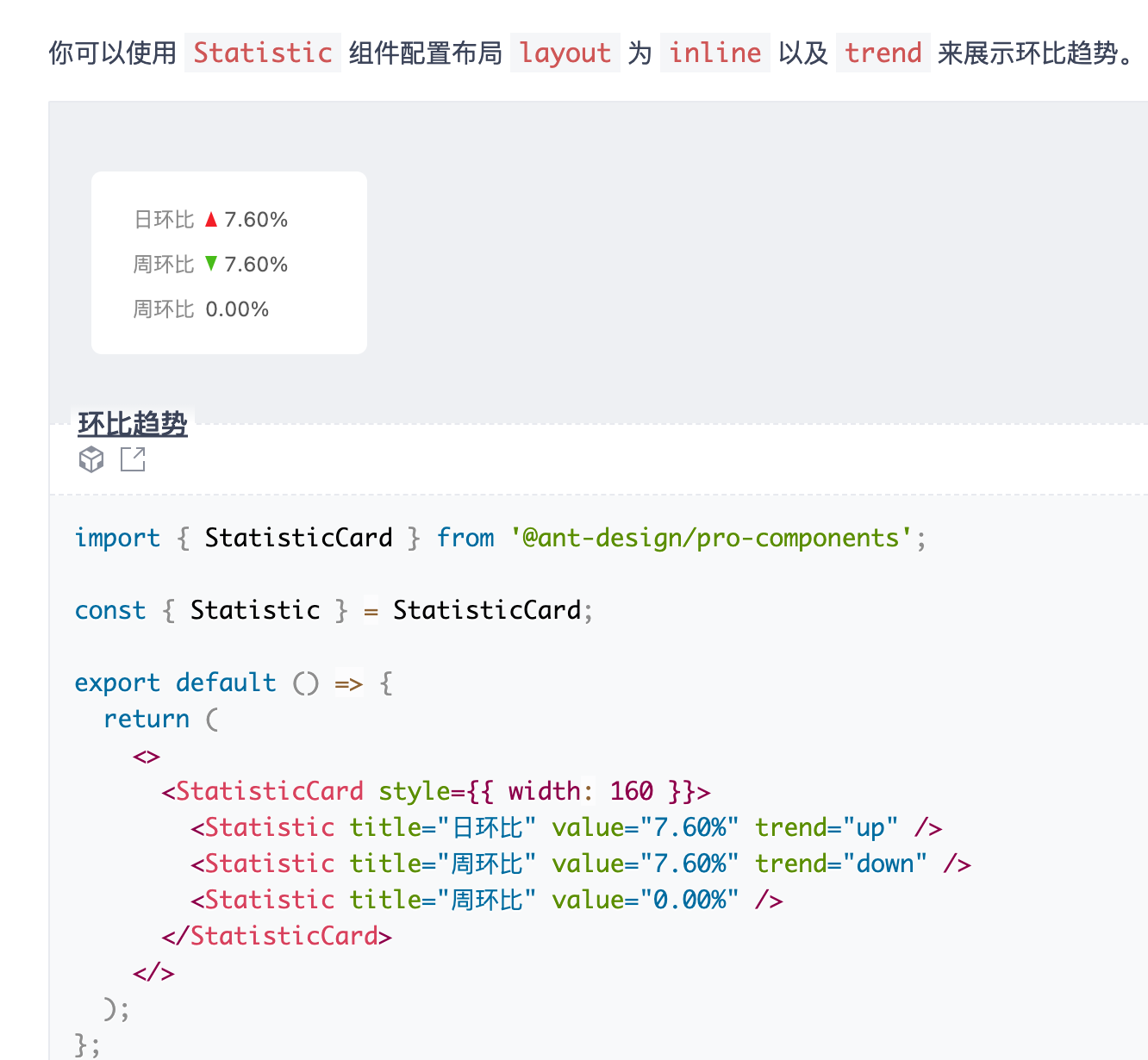 🐛[BUG] StatisticCard->Statistic组件 trend up和down的 css样式丢失 · Issue #6186 ...