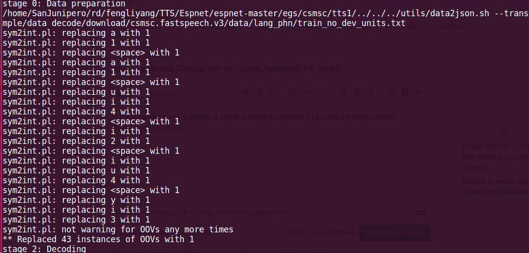 How to synthesis Chinese with the "csmsc.fastspeech.v3" model? · Issue #1560 · espnet/espnet ...
